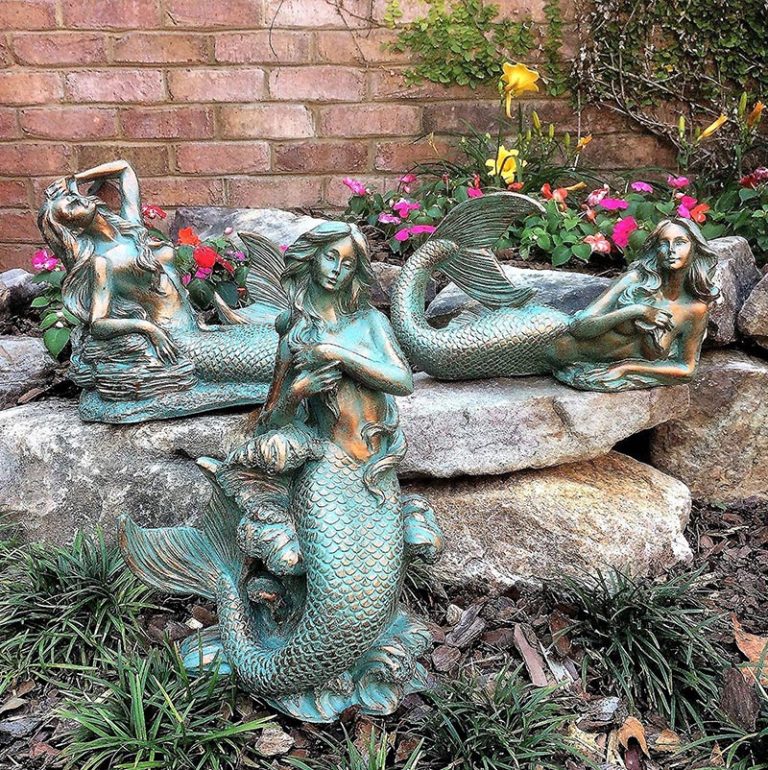 Life Size Custom Bronze Mermaid Garden Statue For Sale -BOKK-706 ...